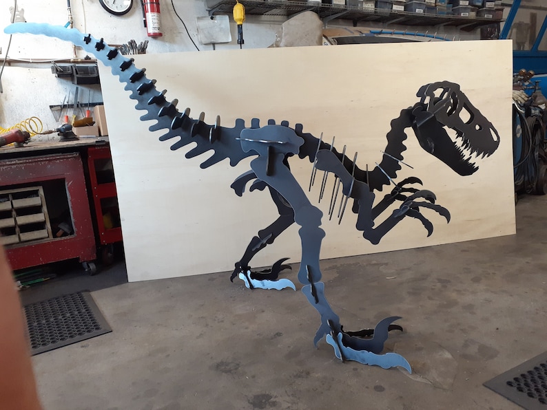 Dinosaur Dxf File. Scaled for 3/16ths Material. 84 Inches | Etsy