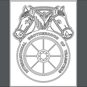 Teamsters Sign or Stencil Dxf File. - Etsy