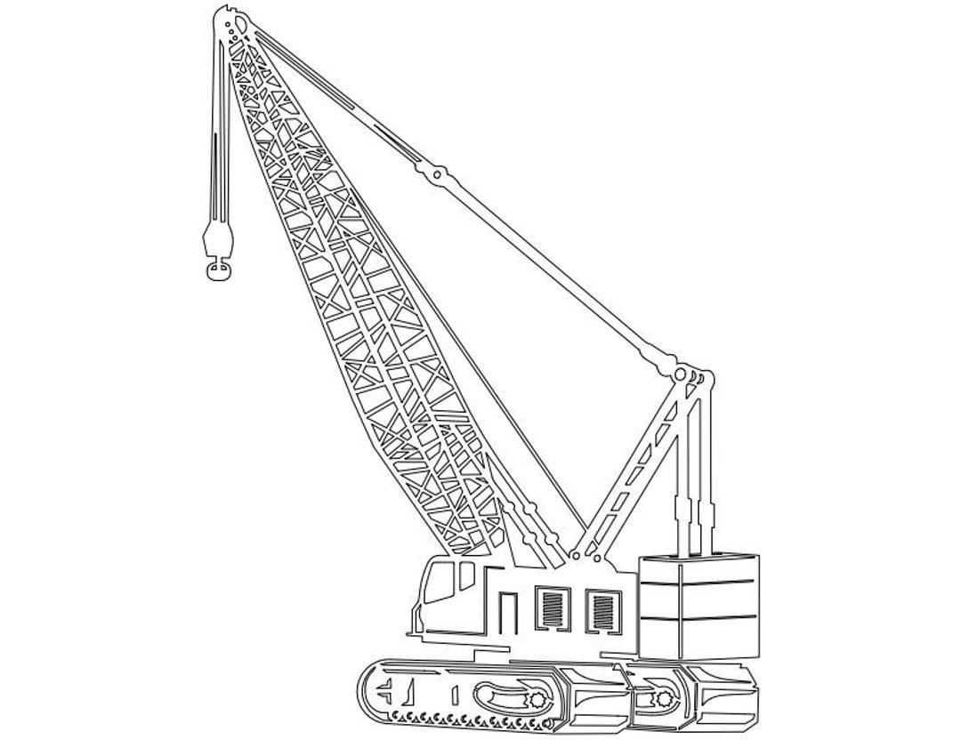 Crane Dxf File for Plasma, Laser, Water Jet - Etsy