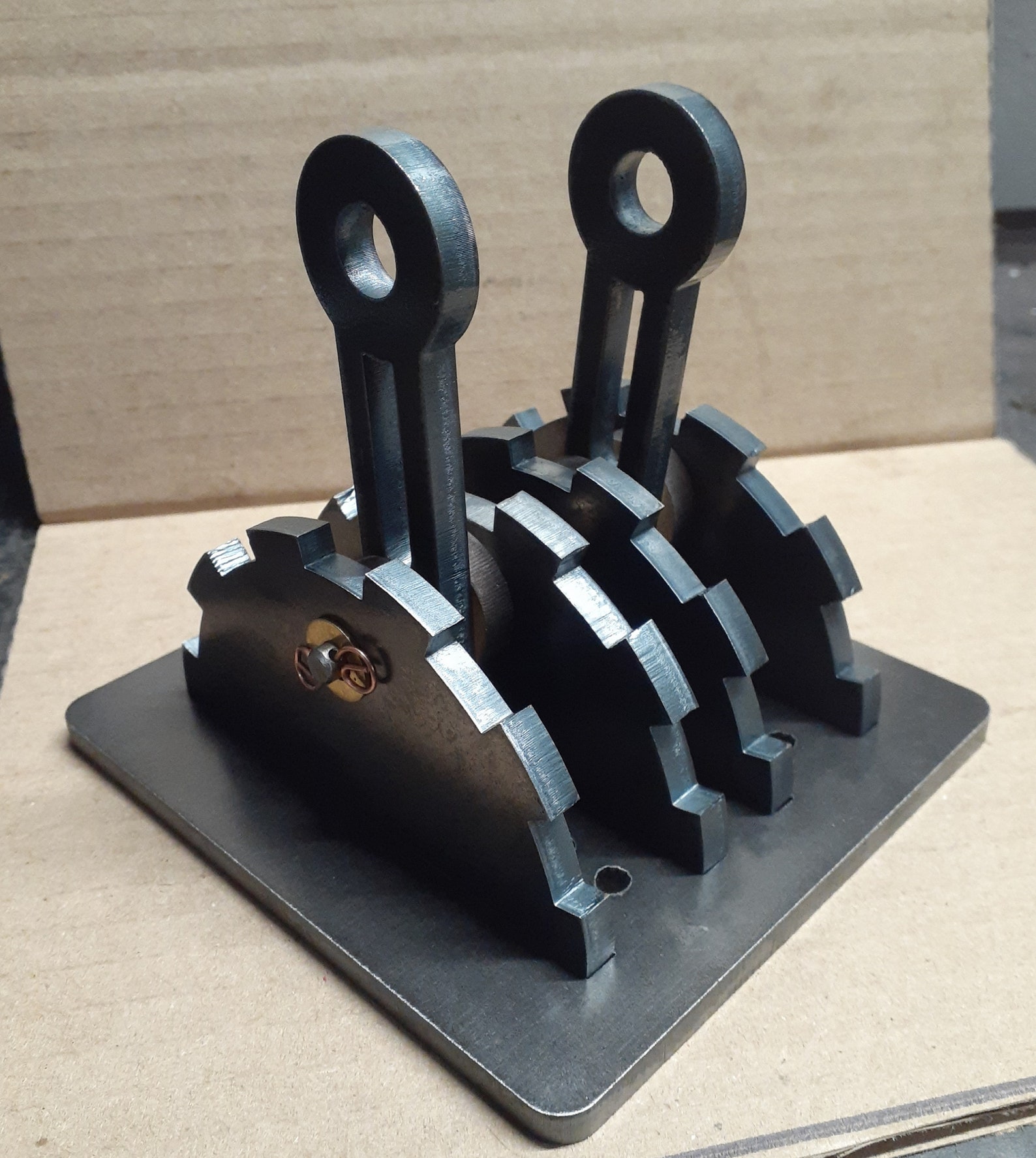 Steam Punk Switch Cover With Giant Levers Double Steel - Etsy