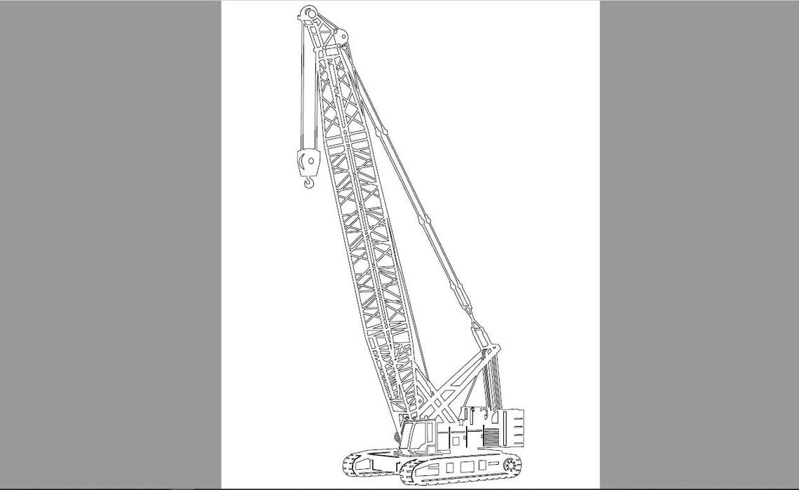 Crawer Crane Dxf File And/or Svg File - Etsy