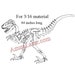 Dinosaur Dxf File. Scaled for 3/16ths Material. 84 Inches Long - Etsy