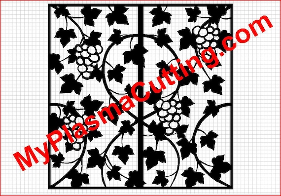 Weinblätter mit Trauben .dxf Format ClipArt-Grafik für CNC - Etsy.de