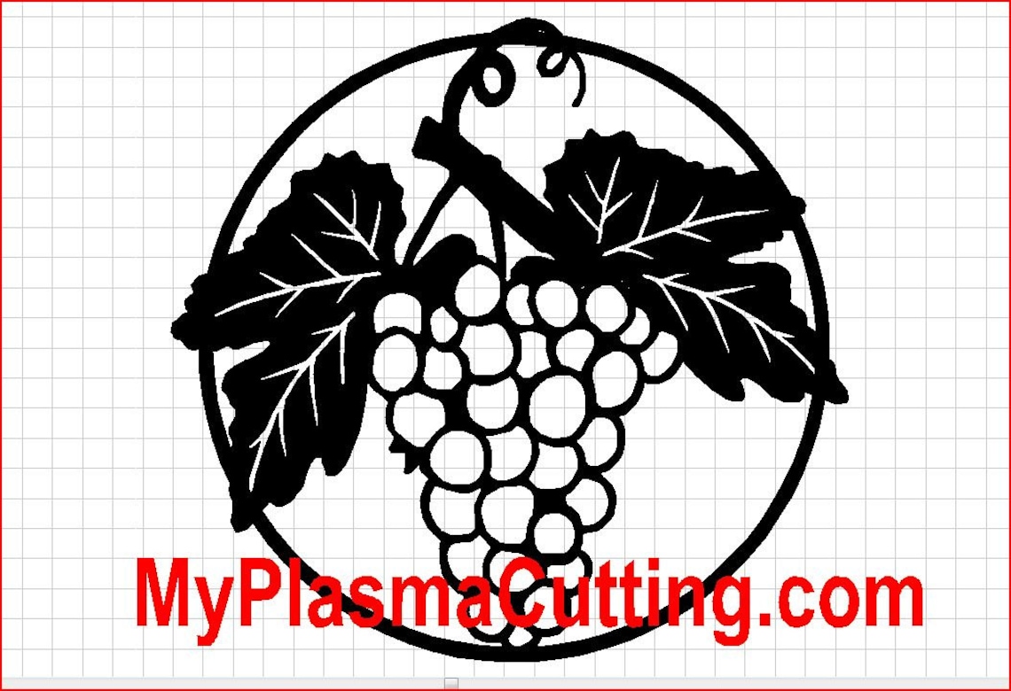 GRAPES Dxf File for CNC Plasma Laser Vinyl or Water Jet - Etsy