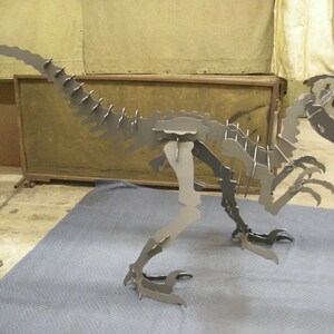 Raptor velociraptor Dinosaur .dxf Format Files for CNC Cutting. 5/16ths ...