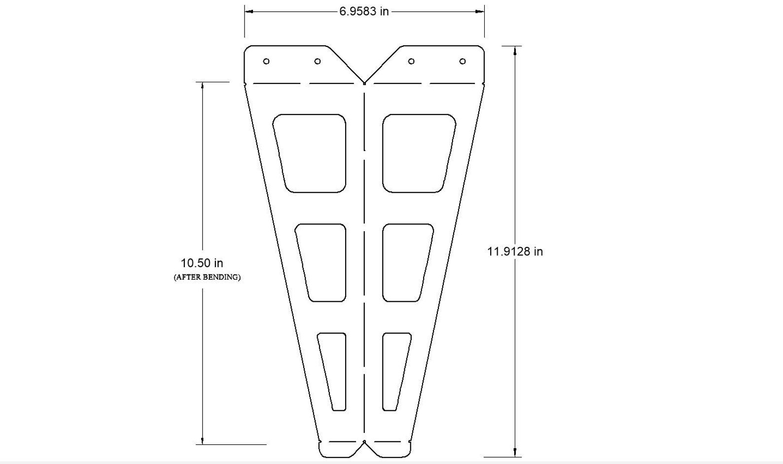 Dxf File: Aircraft Inspired Table Legs 10.5 Inches Tall. for - Etsy Canada