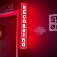LED Recording Studio Sign | Soundproof Room Light Box | Studio in Use ...