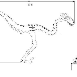 GIANT Dinosaur CNC File for Plasma or Laser Cutting. Includes .dxf ...