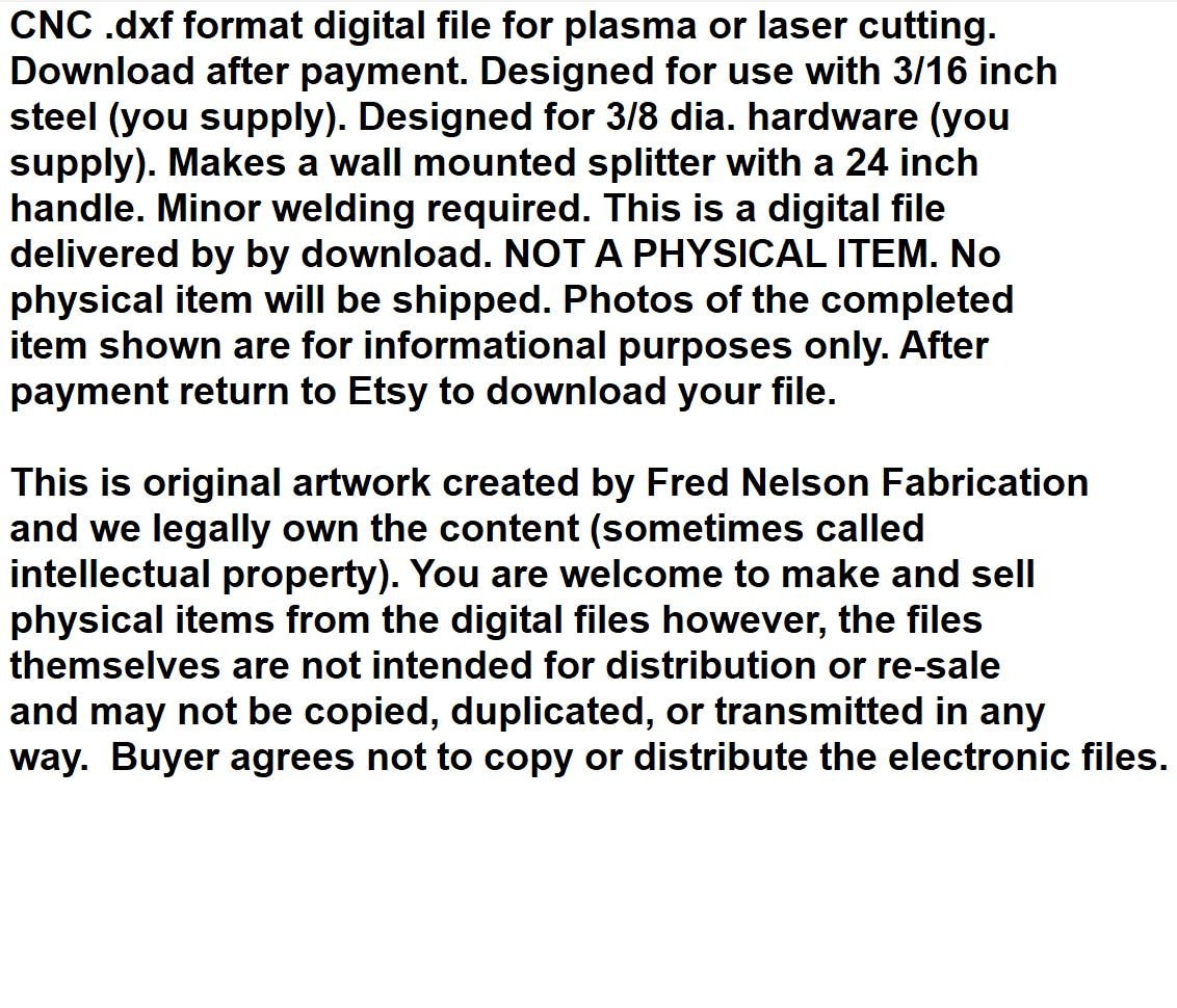 Kindling Splitter Clip Art, Dxf File for CNC Cutting Machines. DIY - Etsy