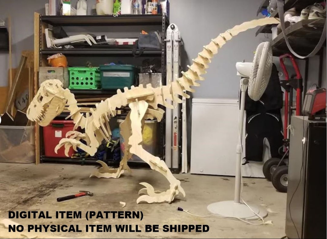 Raptor Dinosaur Full Scale Pattern. Pdf Format for 1/2 Inch Wood ...
