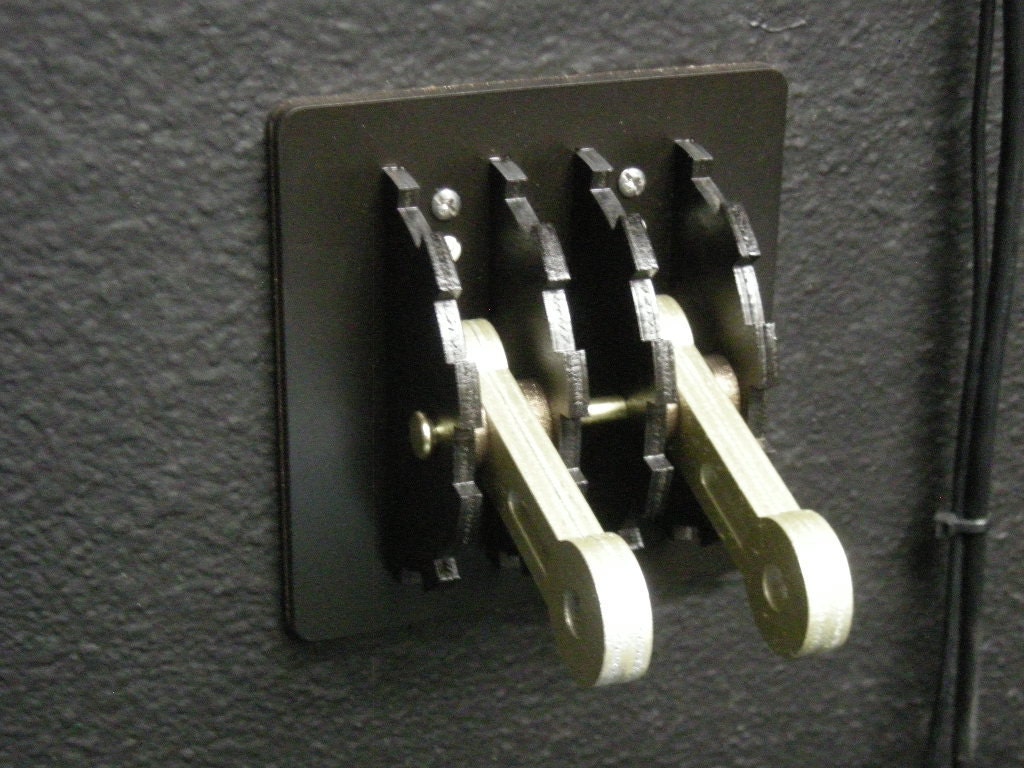 Steampunk Style Giant Wall Switch Levers KIT. Double Switch - Etsy