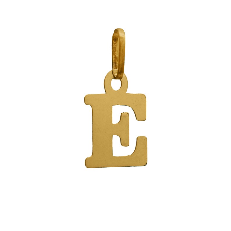 9ct Gold Personalized Initial Alphabet Letters Pendant Solid - Etsy Canada