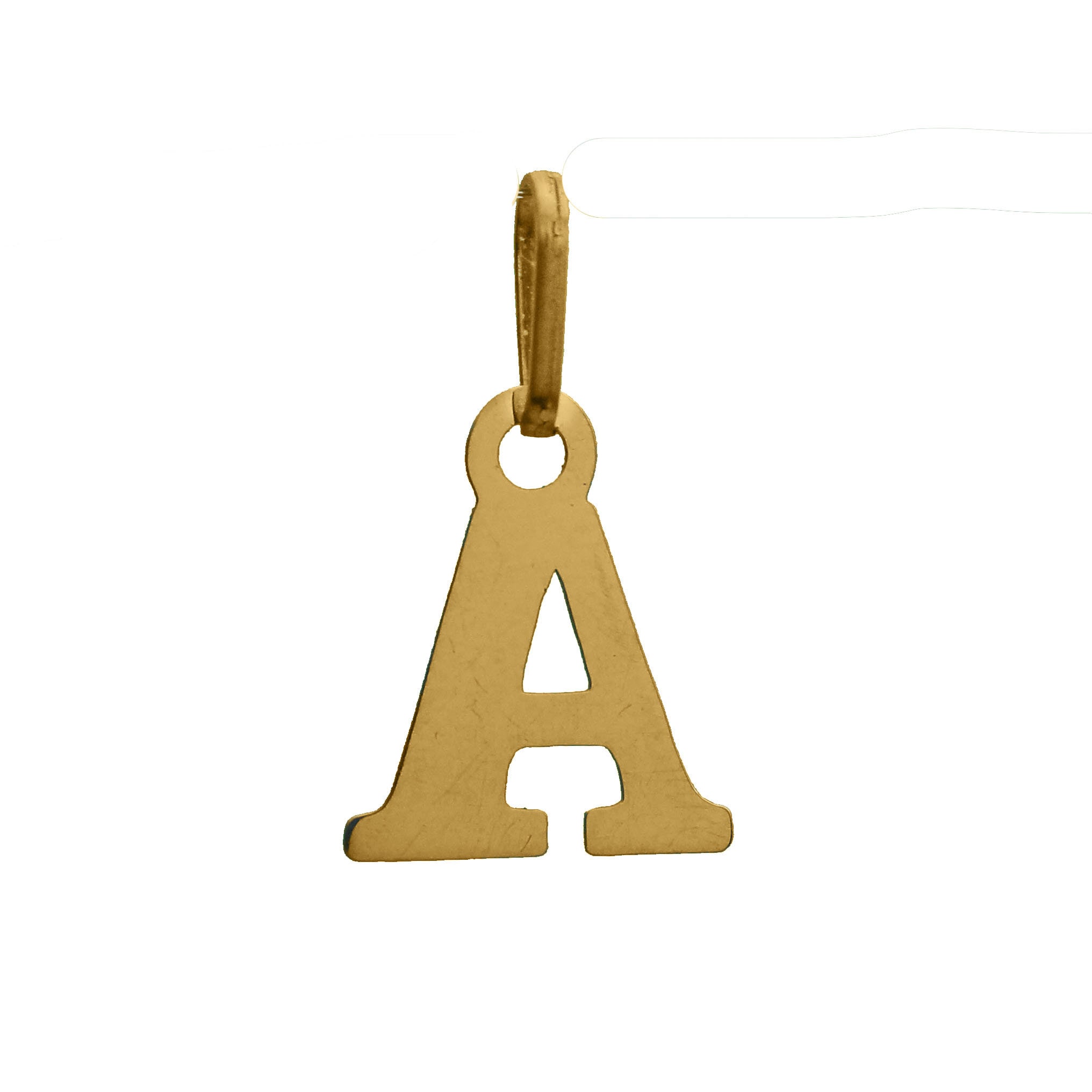 9ct Gold Personalized Initial Alphabet Letters Pendant Solid - Etsy Canada