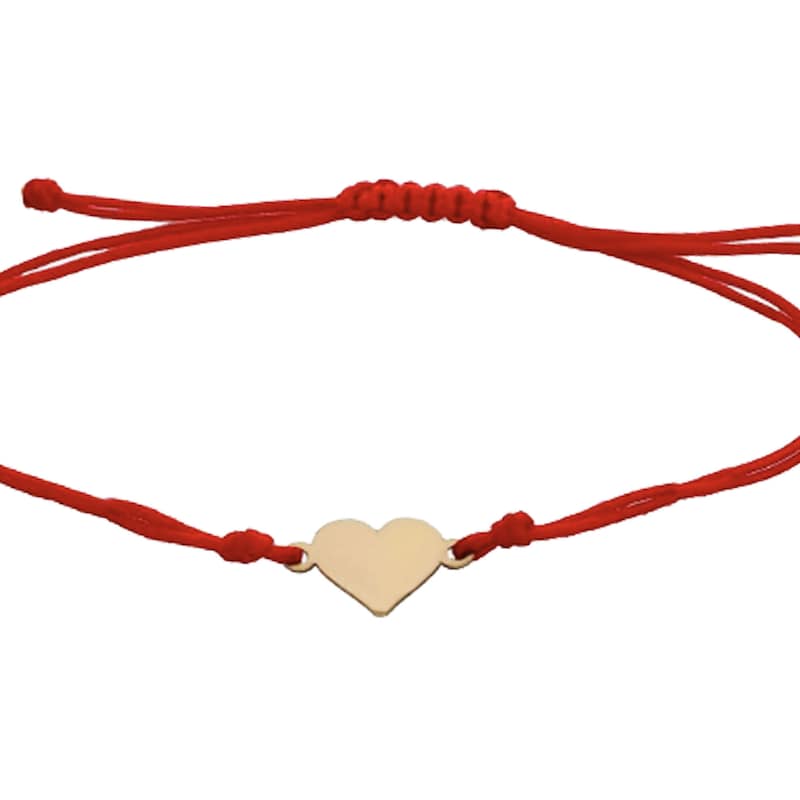 Red Heart Bracelet - Etsy