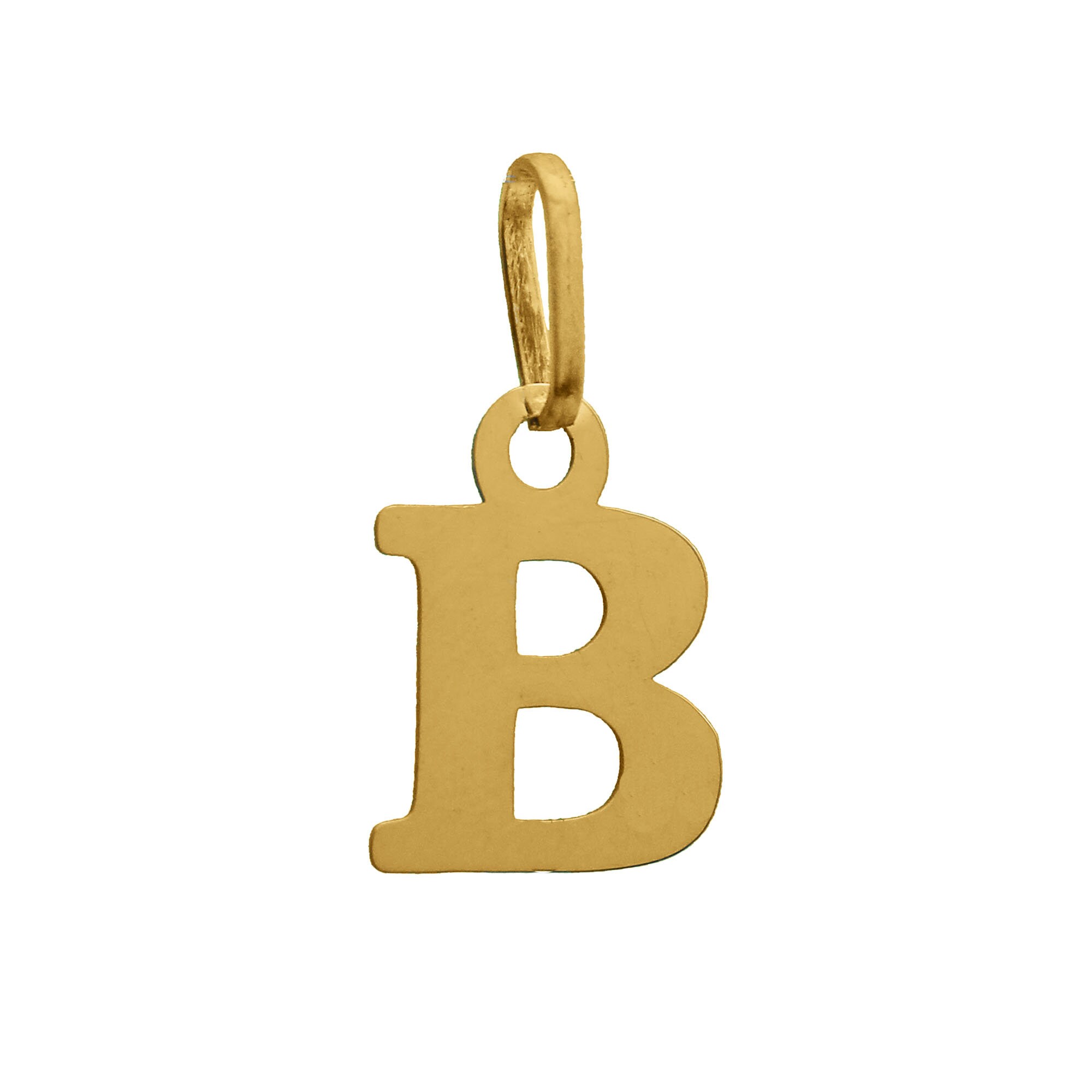 9ct Gold Personalized Initial Alphabet Letters Pendant Solid - Etsy Canada