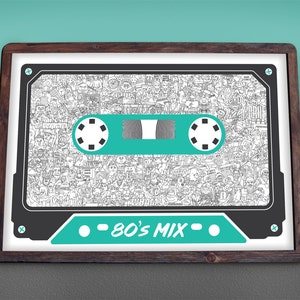 80's Mix Poster - Etsy