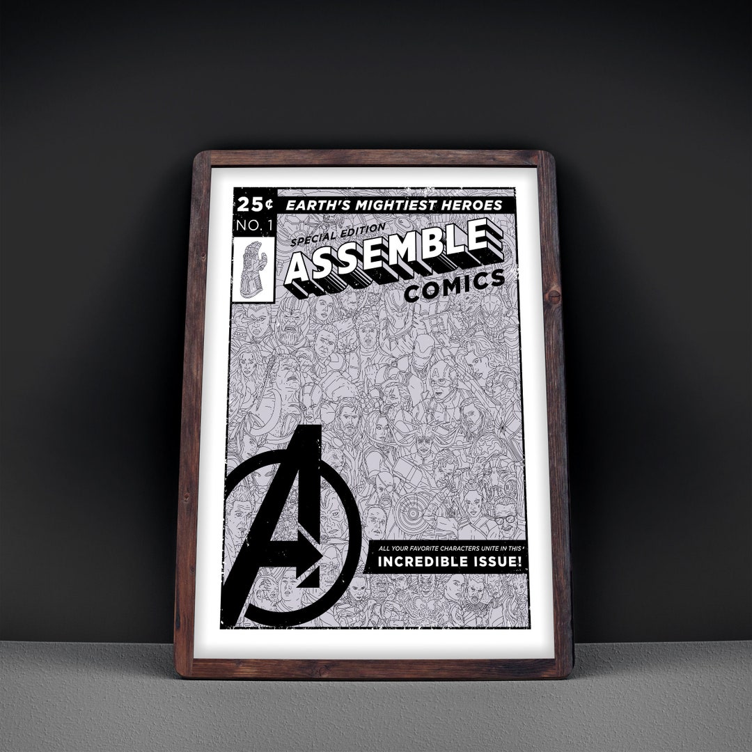 Marvelous Poster - All Your Favorite Heroes and Villains in One Print ...