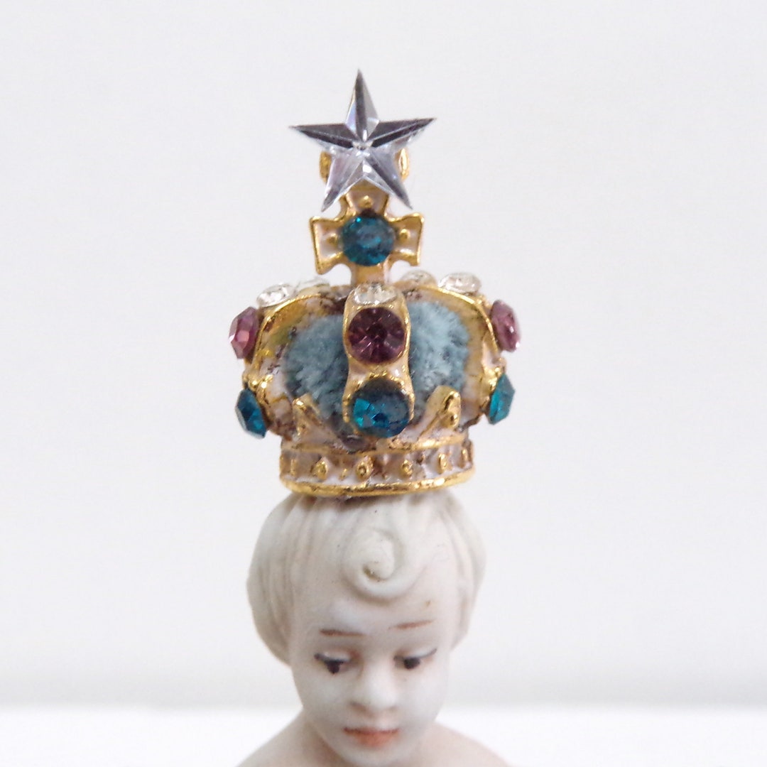 12mm-tiny Virgin Mary Jesus Rhinestones Cross Miniature Crown for ...