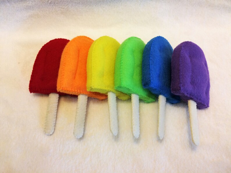 Felt Popsicles Felt Food Play Food Pretend Play Summer | Etsy