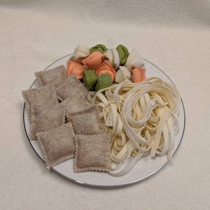 Felt Pasta Set, Pick 5 Varieties, Felt Food, Play Food, Pretend Play - Etsy