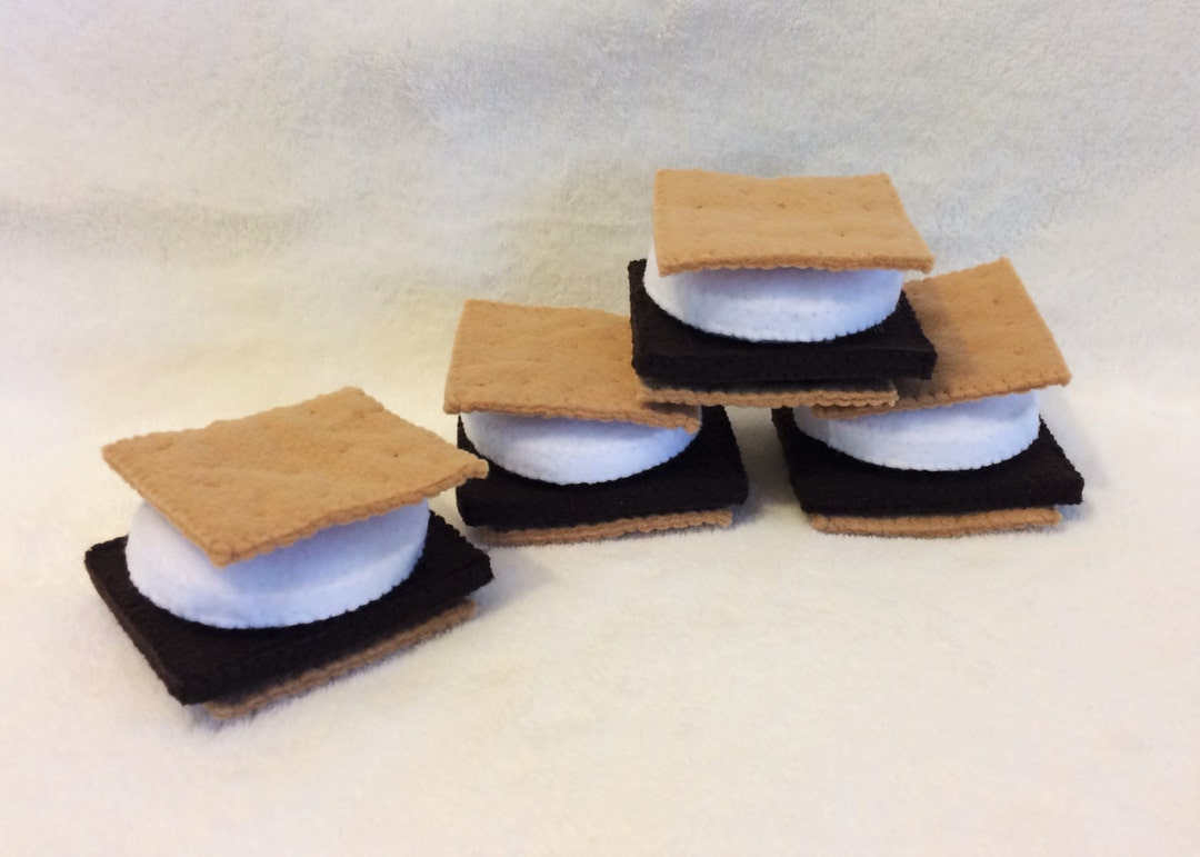 Felt S'mores Set, Felt Food, Pretend Play, Smores - Etsy