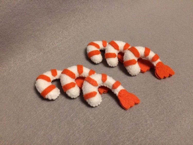 Felt Shrimp & Cocktail Sauce Felt Food Pretend Play - Etsy