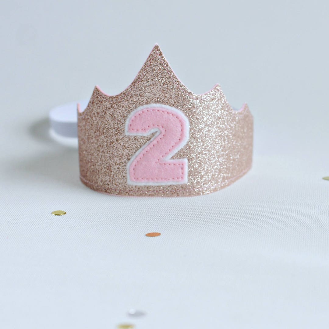 Rose Gold Birthday Crown second Birthday Outfit second - Etsy