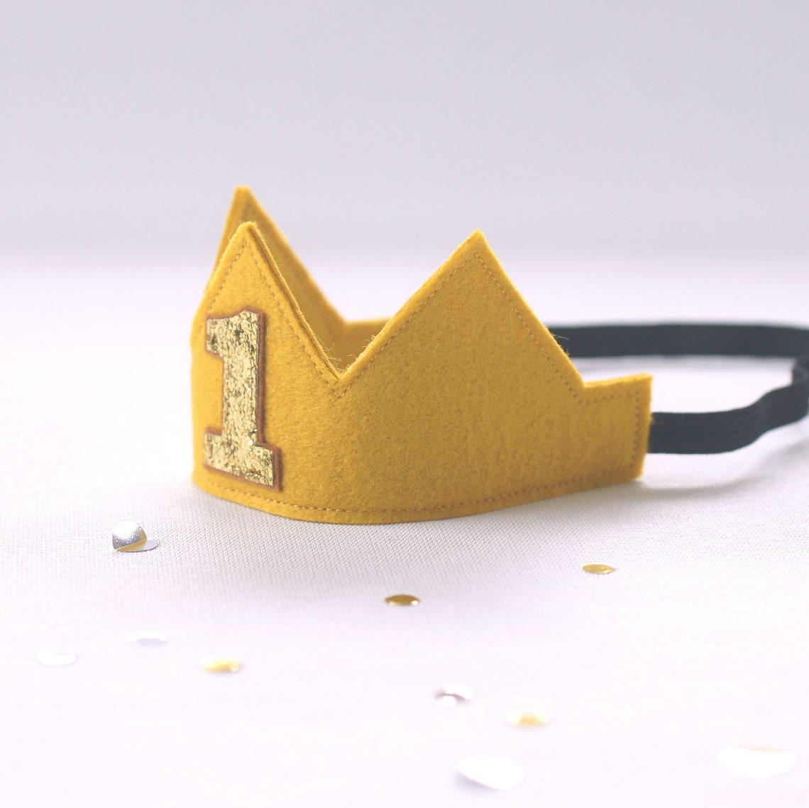 Mustard First Birthday Crown birthday Boy Crown cake Smash | Etsy