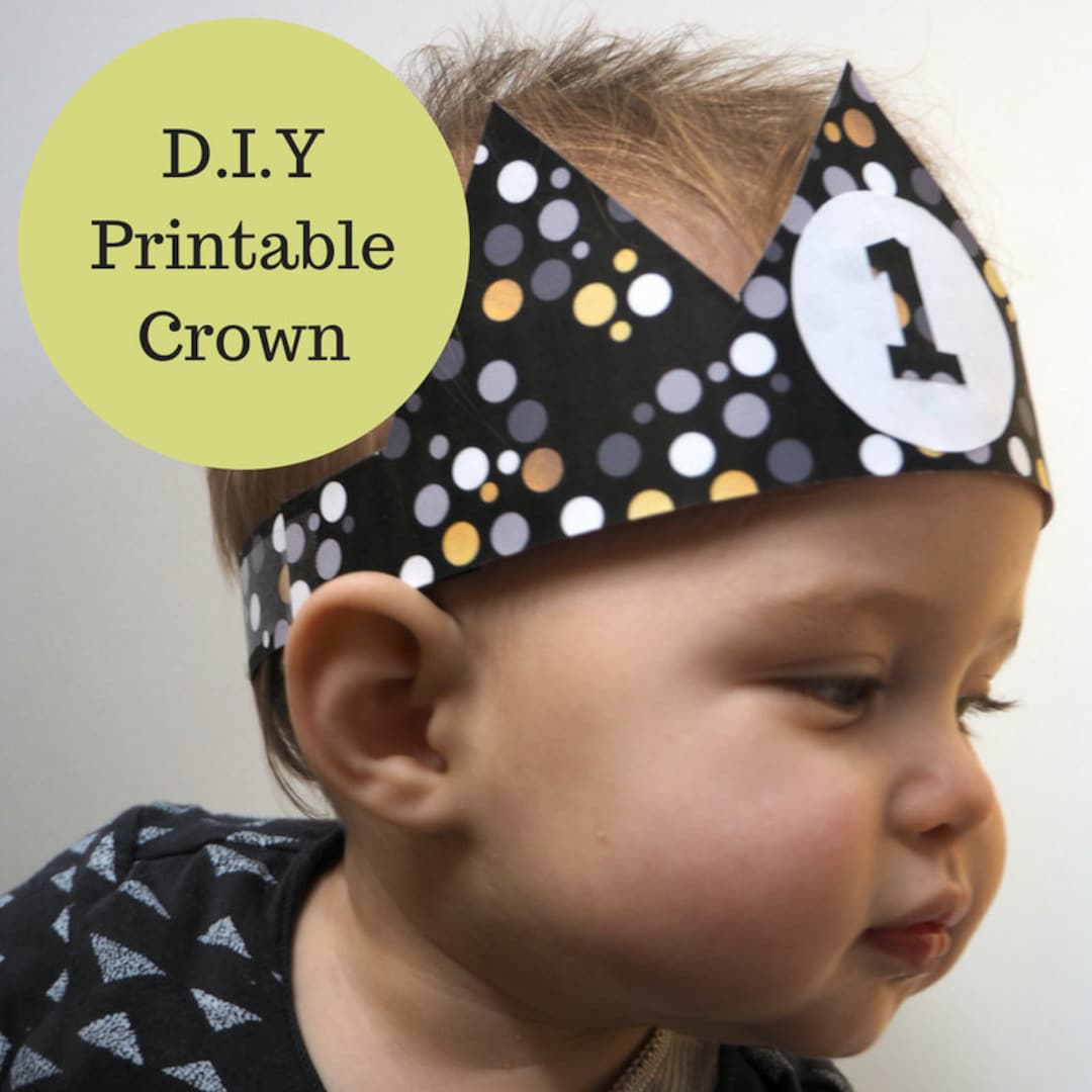 Paper Birthday Crown DIY Template printable Instant Download - Etsy