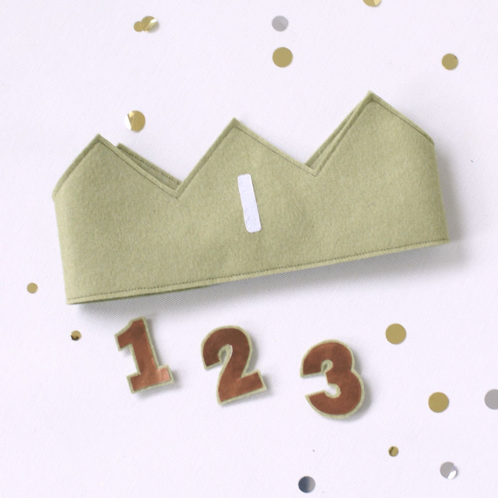 Removable Number crown Choose your own Numbers Letters and | Etsy