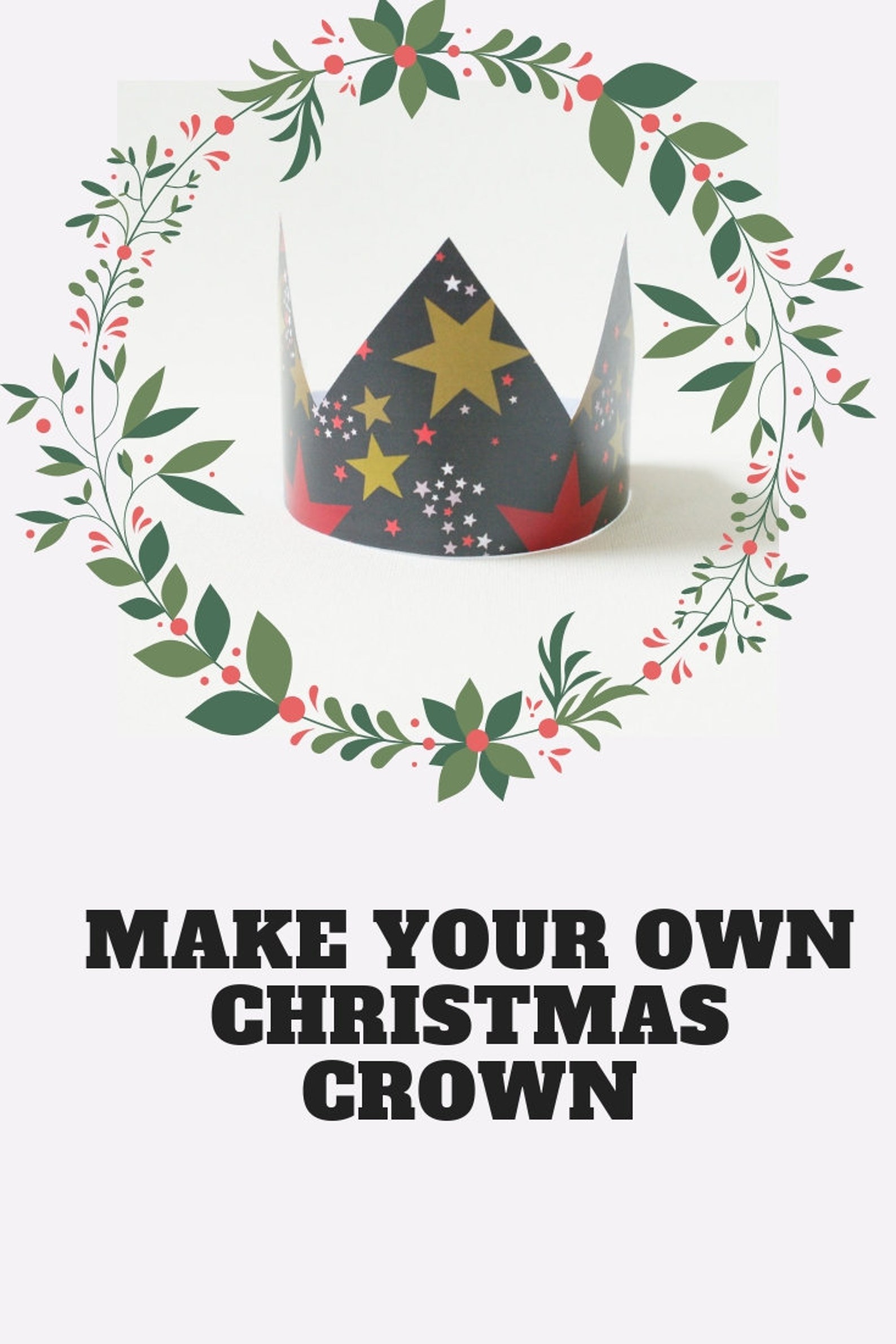 Paper Birthday Crown DIY Template printable Instant Download | Etsy