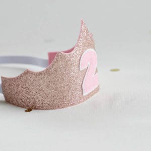 Rose Gold Birthday Crown second Birthday Outfit second - Etsy