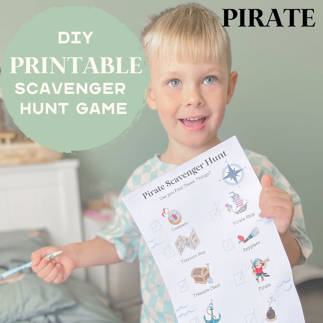 Pirate Scavenger Hunt for Kids Pirate Birthday Party Scavenger Hunt ...
