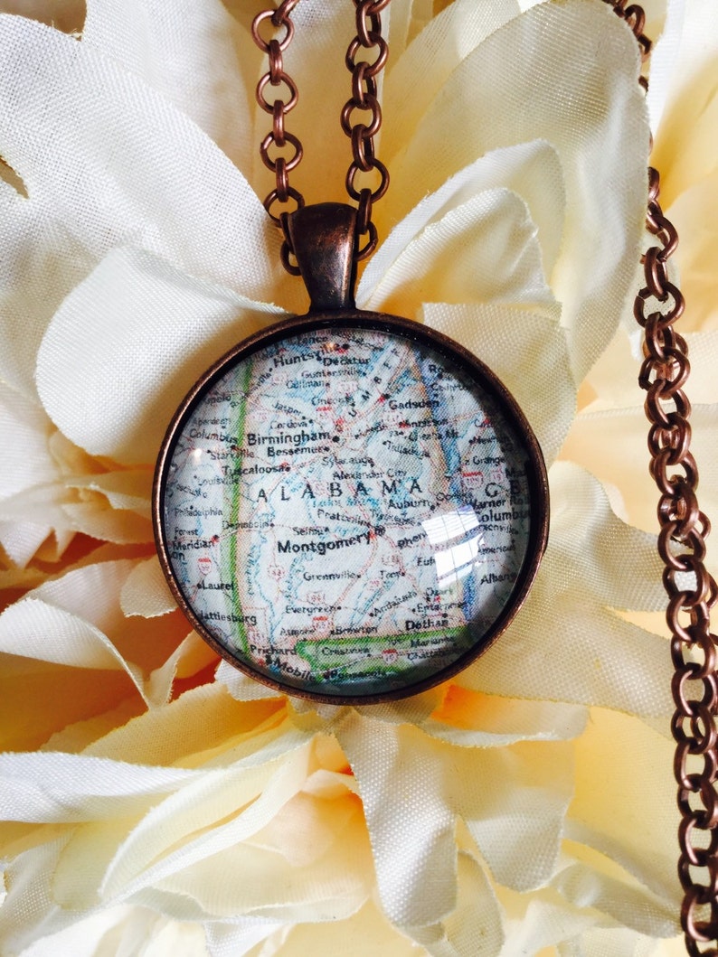 Custom Map/charleston Map Jewelry - Etsy