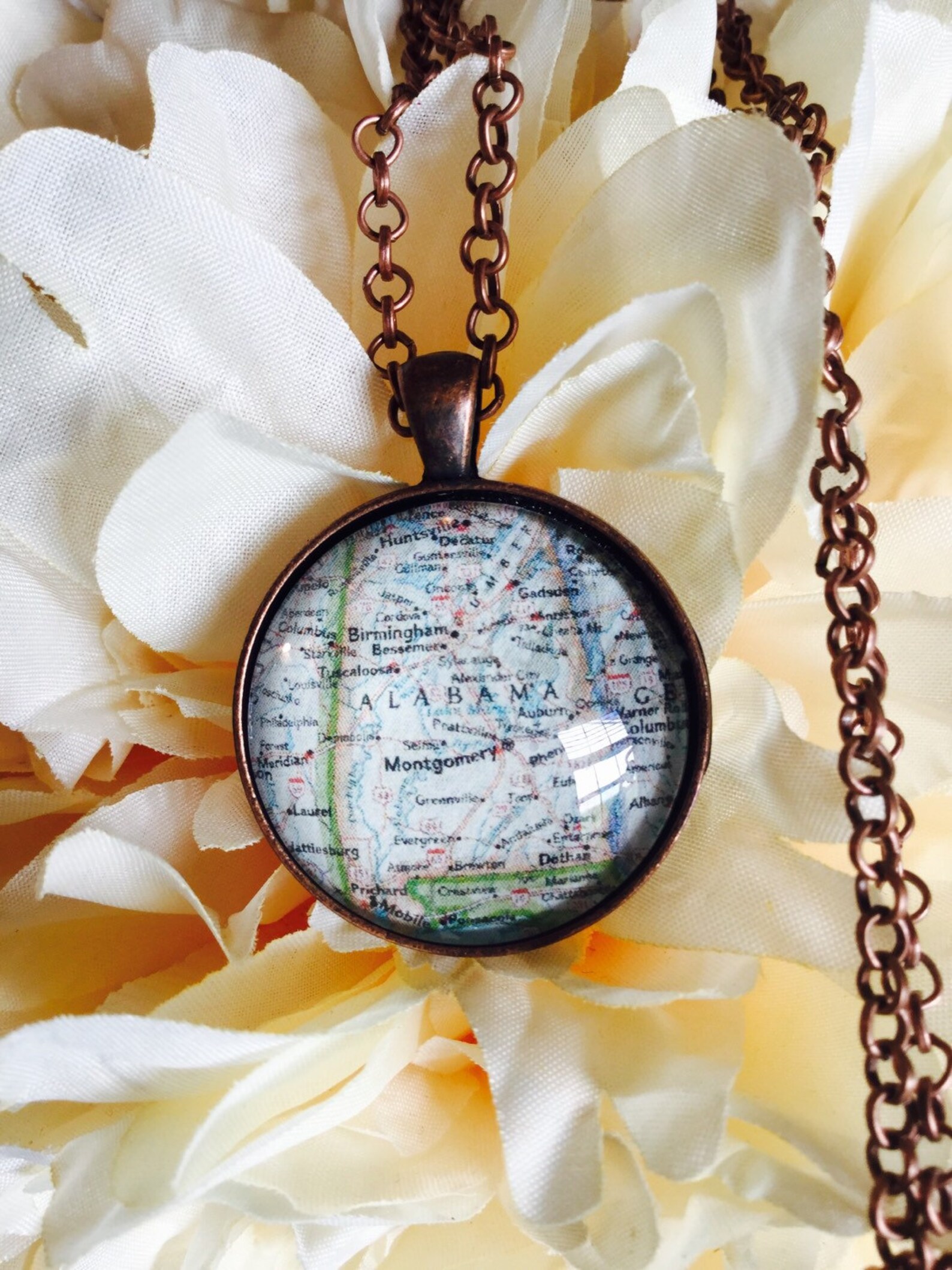 Custom Map/charleston Map Jewelry - Etsy