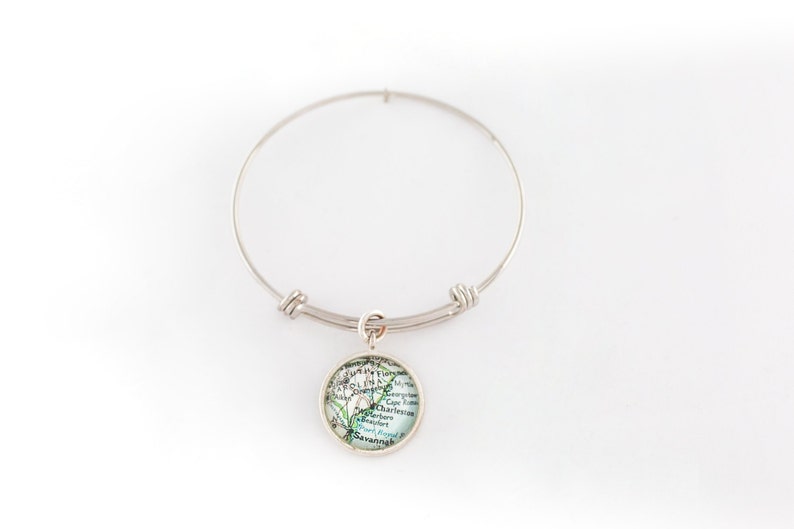 Custom Map Bracelet - Etsy