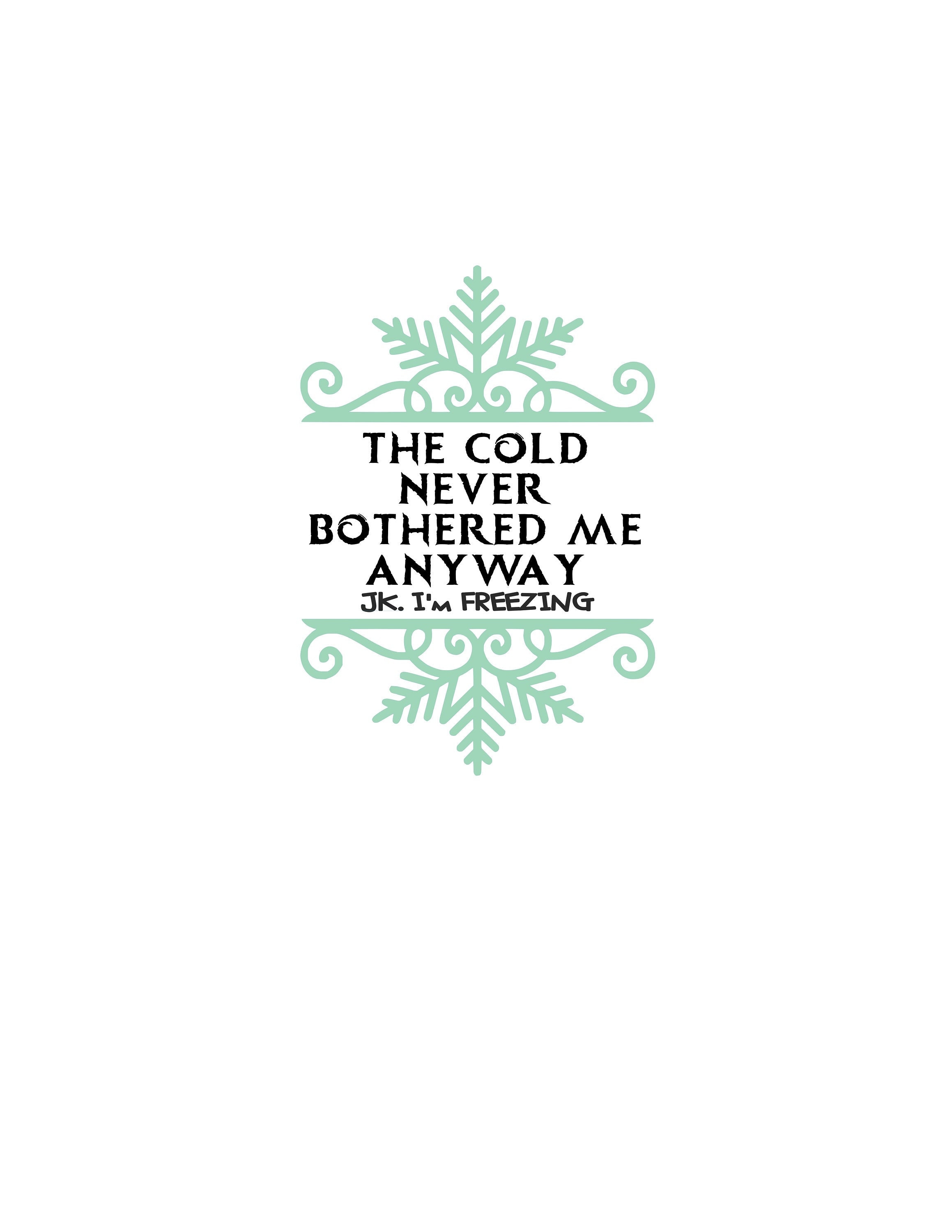The Cold Never Bothered Me Anyway Wallpaper