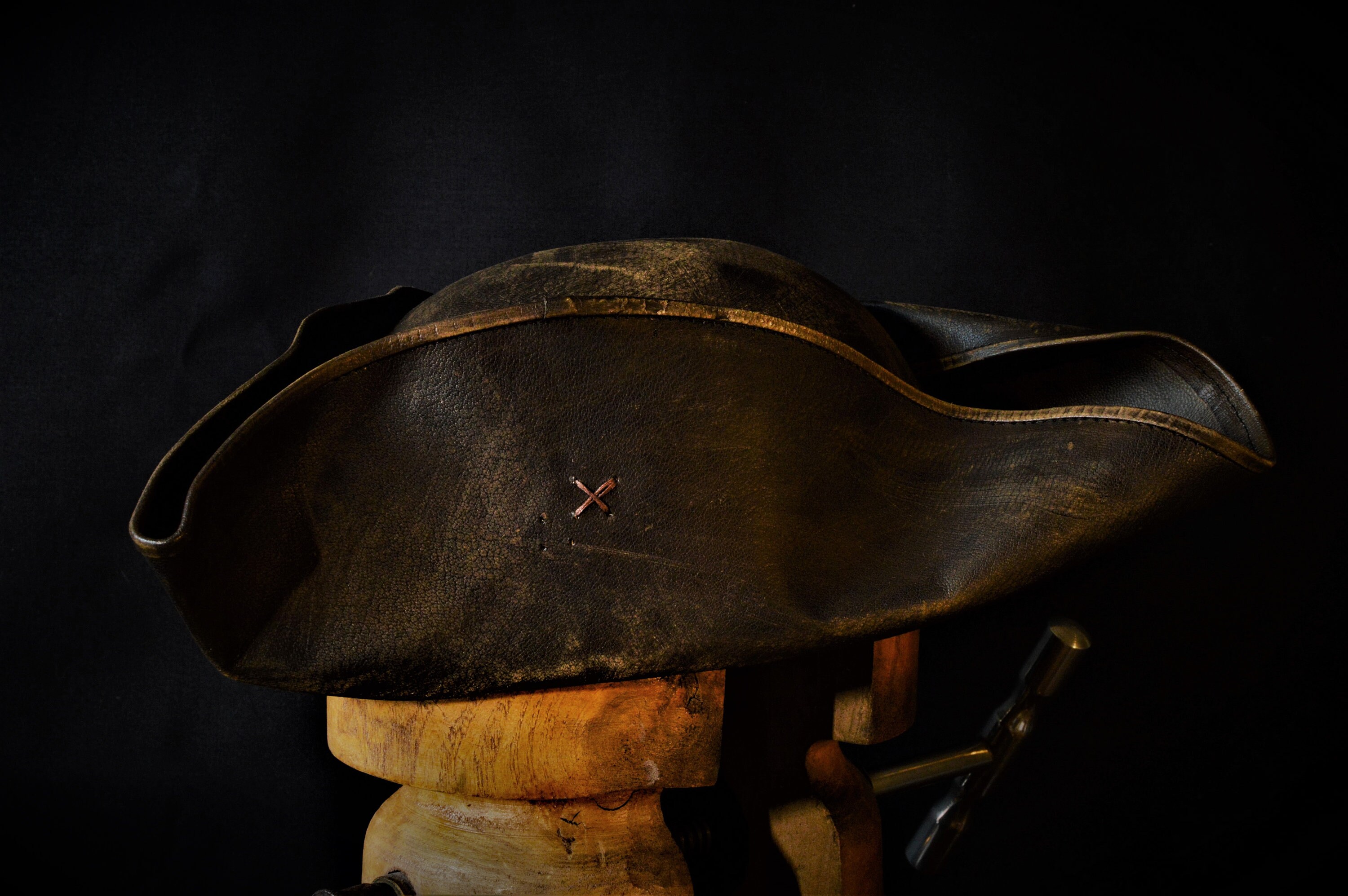 Leather Captain Jack Tricorn Hat. - Etsy UK