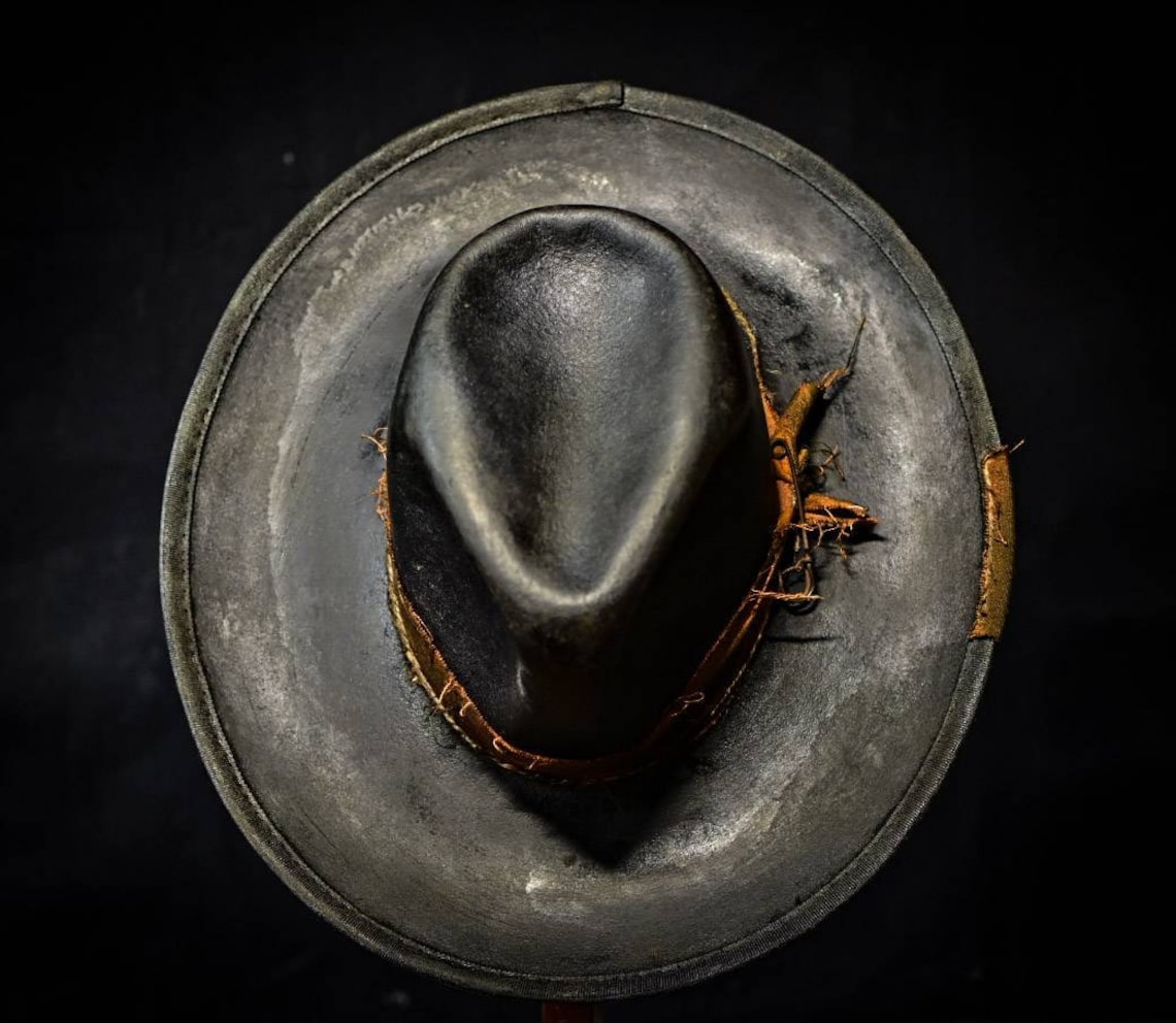 Custom Distressed Fedora Hat wide Brimmed Fedora Hat - Etsy