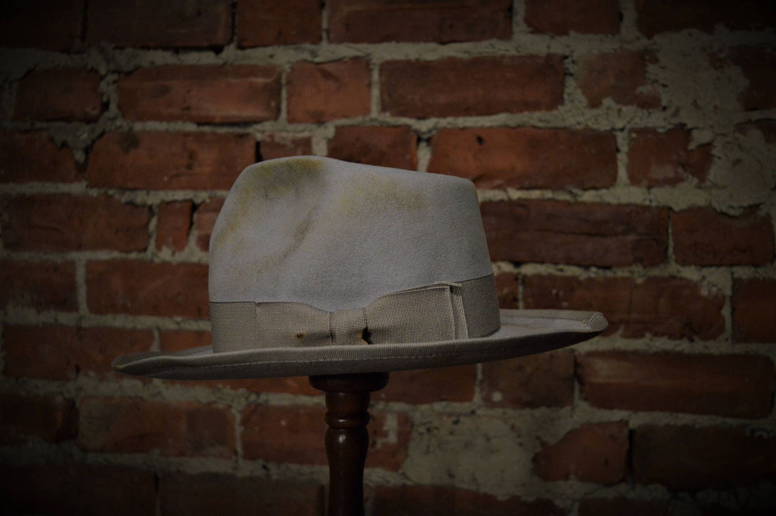 Distressed Grey Fur Felt Fedora Custom Fedora Hat Made to - Etsy