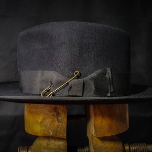 Classic Black Fedora | Custom Fedora Hat Hand Made to Order - Etsy