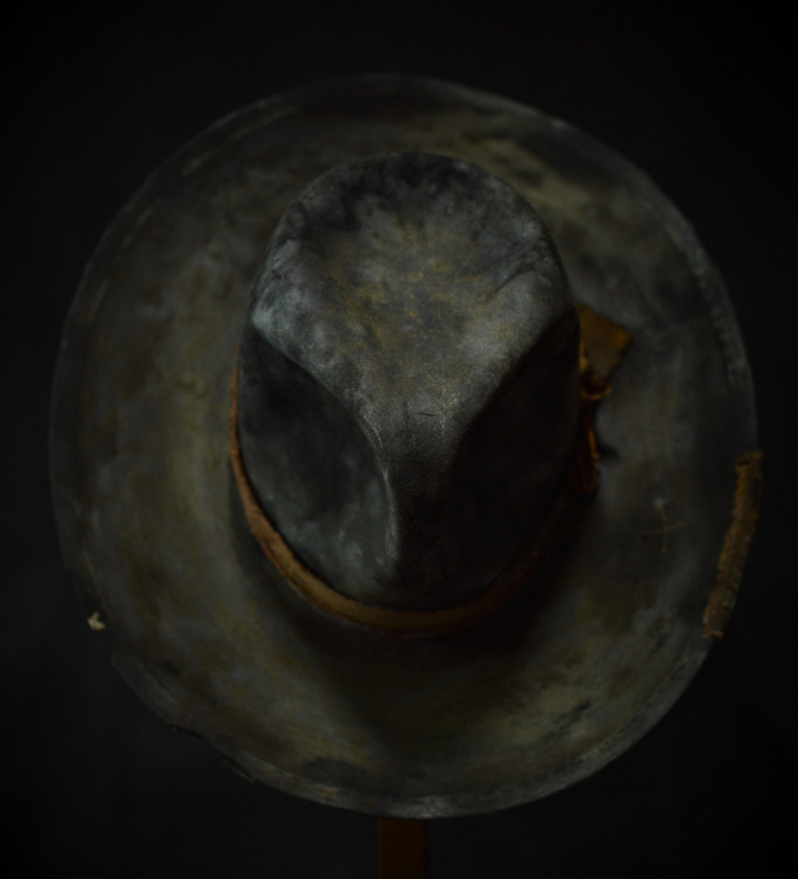 Custom Distressed Fedora Hat wide Brimmed Fedora Hat - Etsy