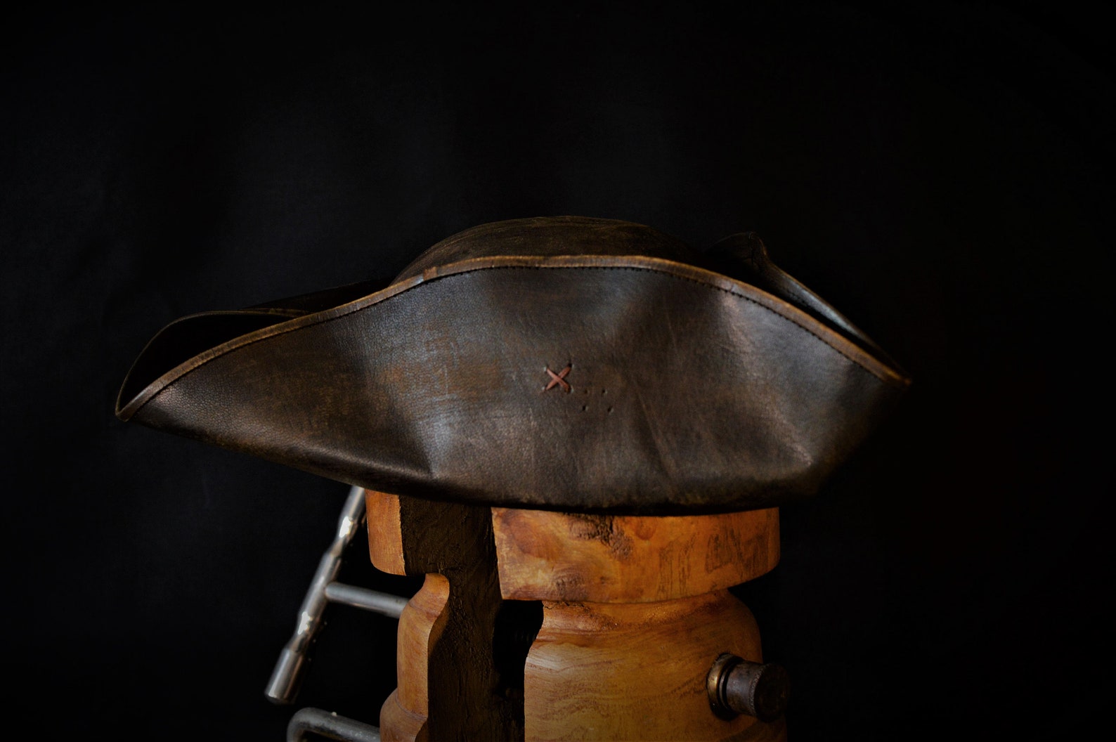Leather Captain Jack Tricorn Hat. - Etsy UK