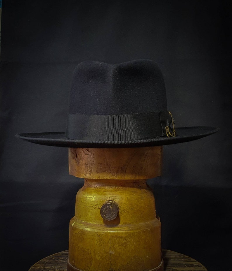 Classic Black Fedora Custom Fedora Hat Hand Made to Order - Etsy