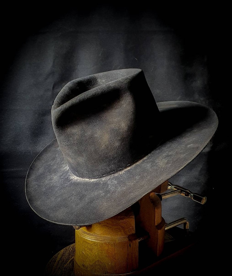 Custom Hat. Extra Wide Brim Western Fedora Johnny Dep Hat | Etsy