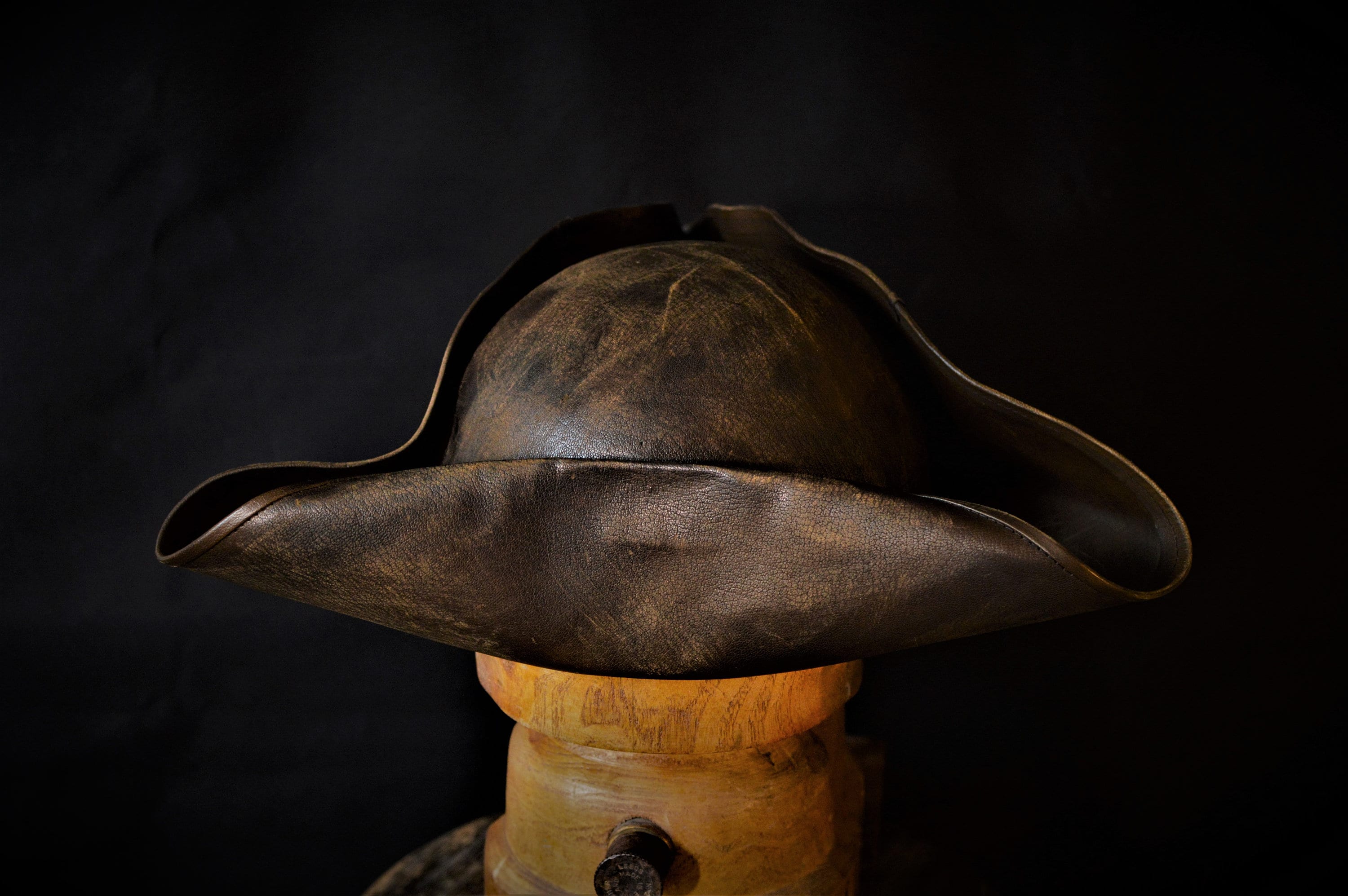 Leather Captain Jack Tricorn Hat. - Etsy UK