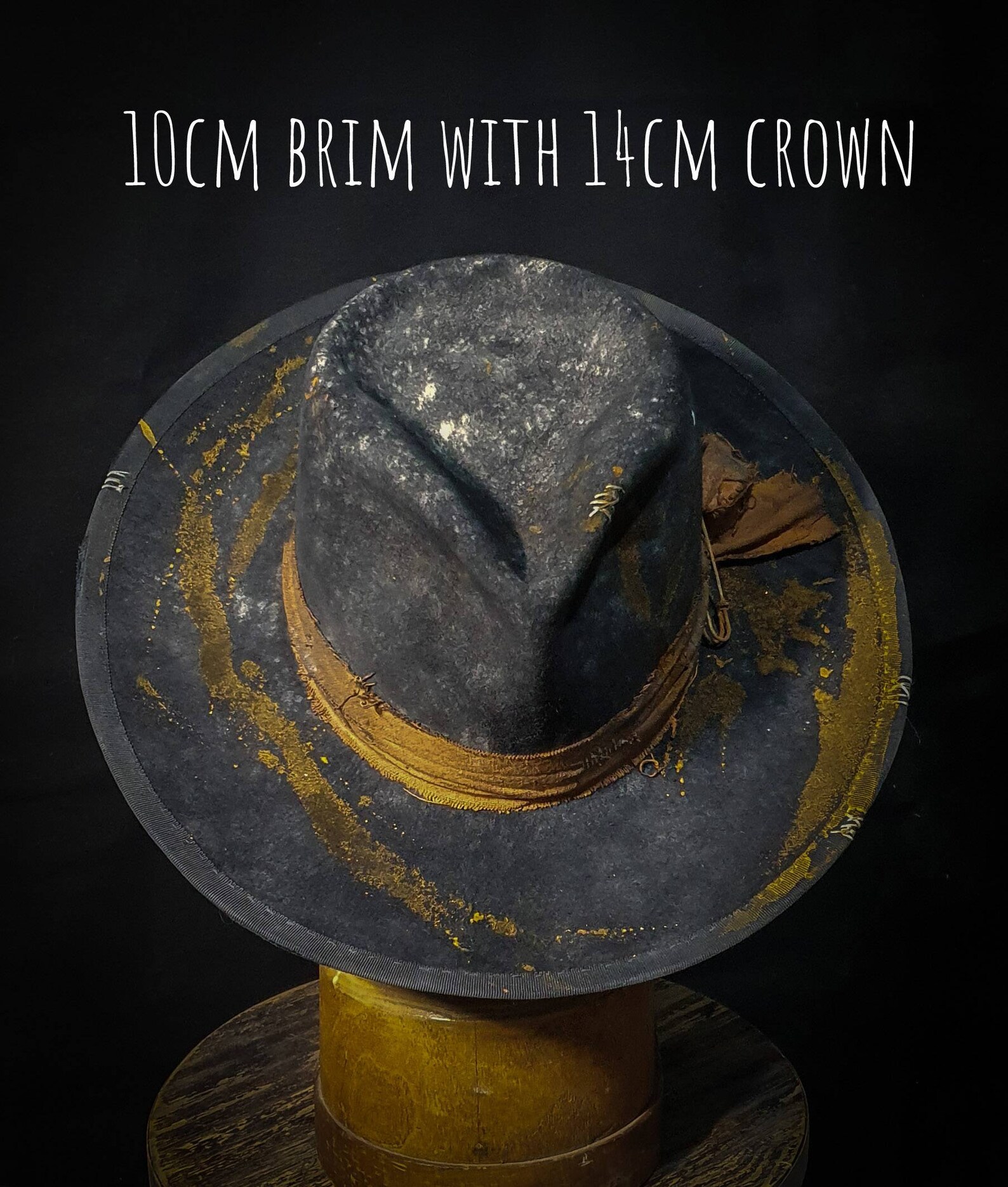 Distressed Fedora Hand Made to Measure | Etsy