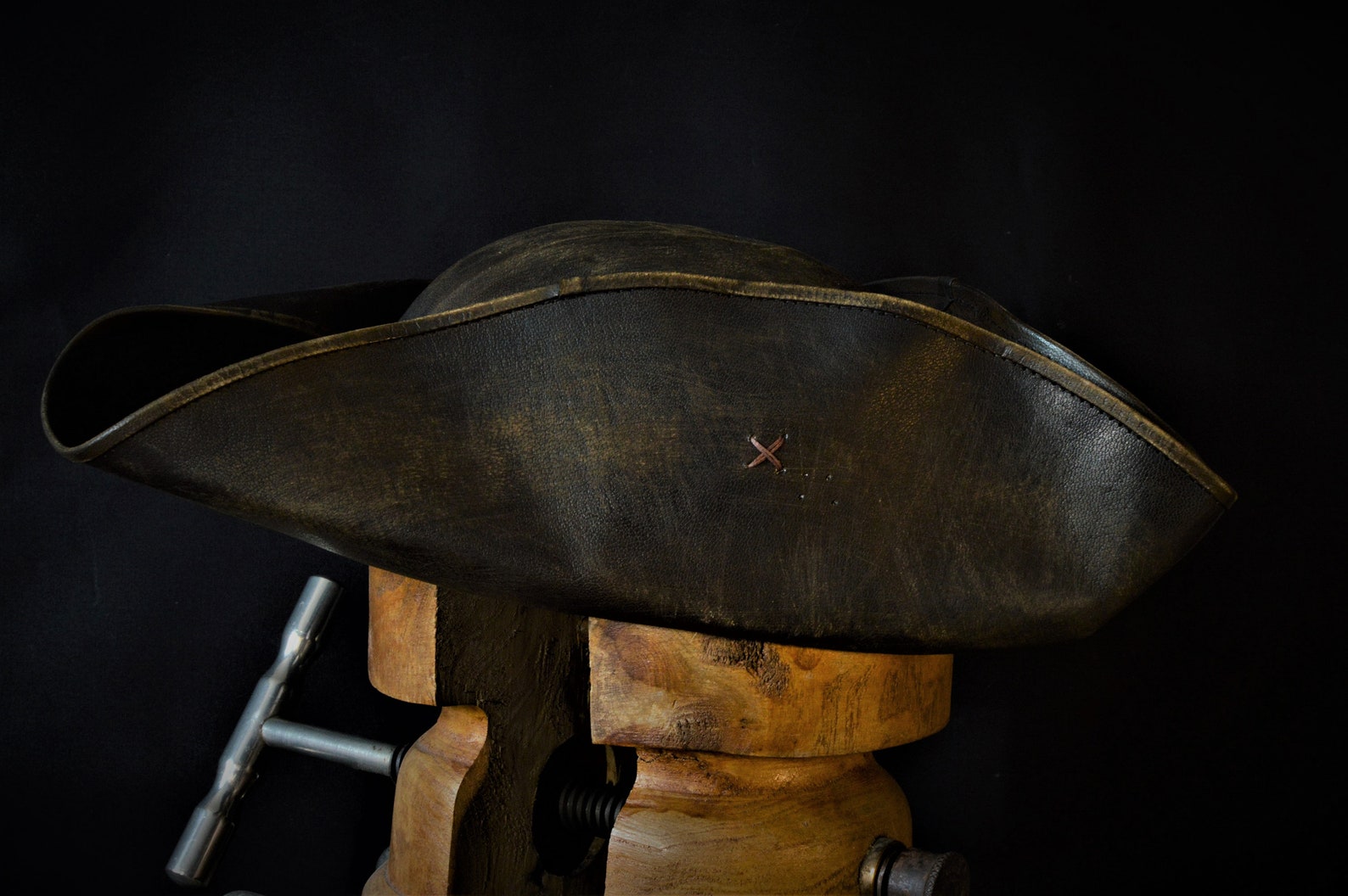 Leather Captain Jack Tricorn Hat. - Etsy UK