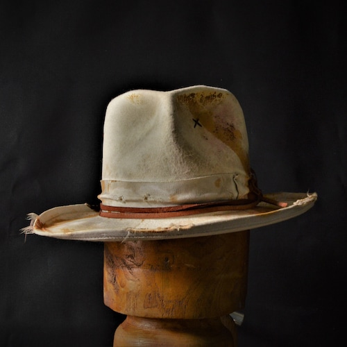 Distressed Grey Fur Felt Fedora Custom Fedora Hat Made to - Etsy