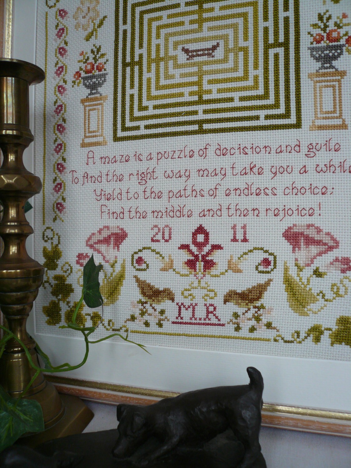 Heirloom Cross Stitch Puzzle Maze PDF Chart & Instructions Pack ...